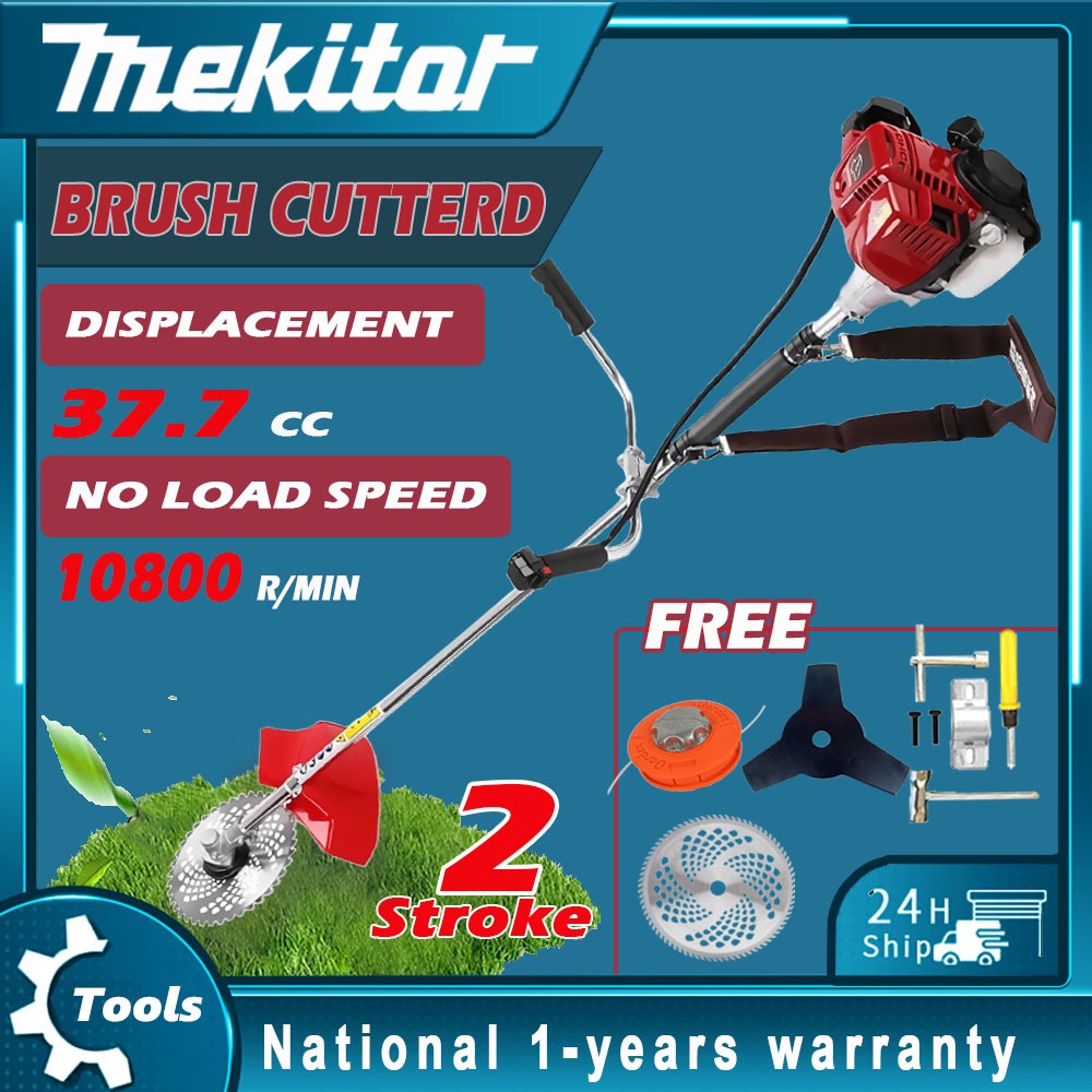 Mekitor mesin rumput straight shaft brush cutter 2 stroke lawn mover ...