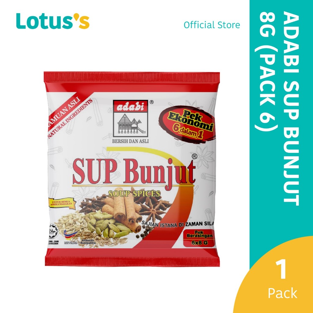 Adabi Sup Bunjut 8g (Pack 6) | Shopee Malaysia