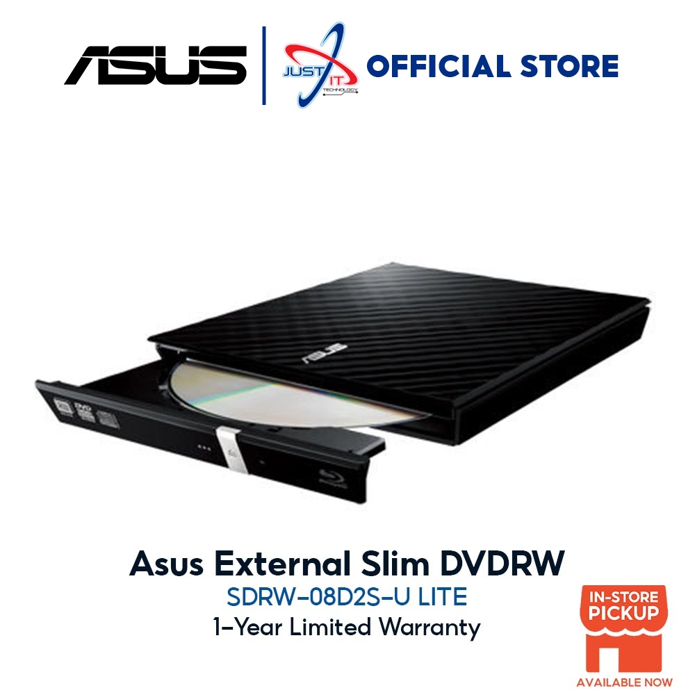 ASUS External Slim DVD-RW SDRW-08D2S-U | Shopee Malaysia