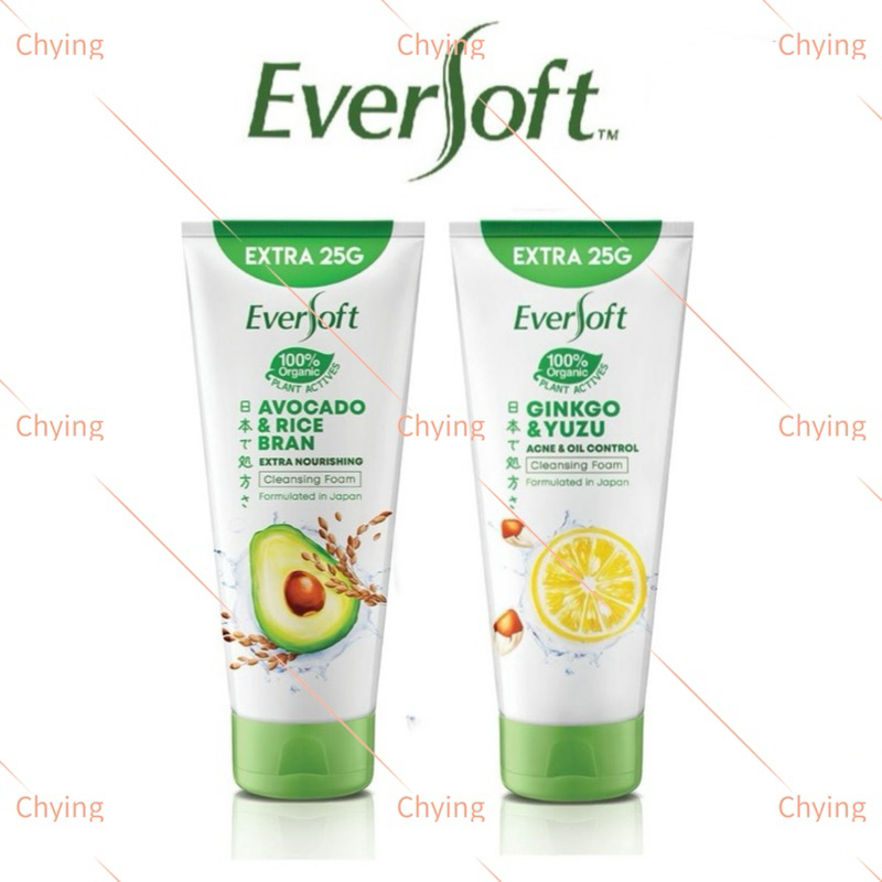 EVERSOFT Avocado and Rice Bran Facial Cleanser 120G/195G | Shopee Malaysia