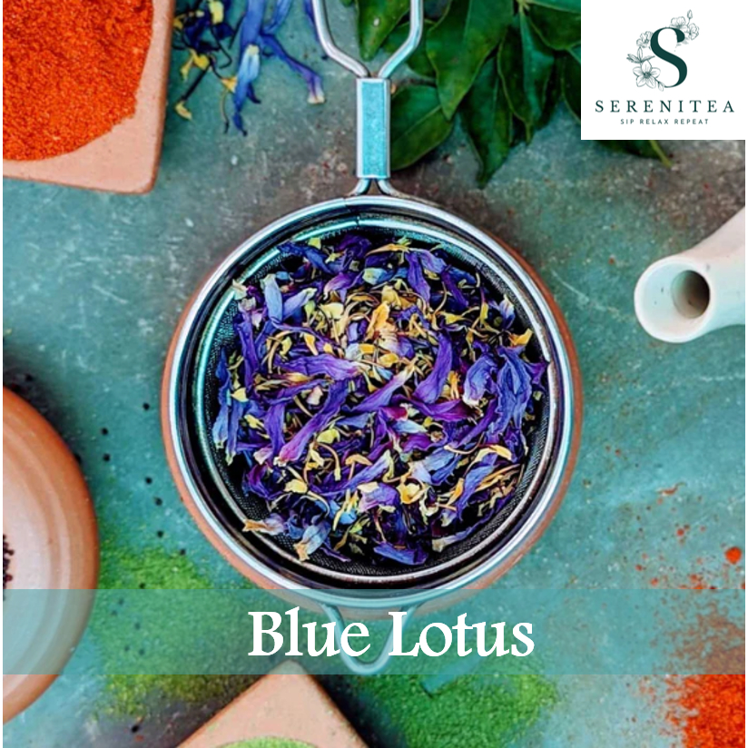 🌸Premium Blue Lotus Dried Flowers Tea Whole Relax Sleep Aid Dream Lucid ...