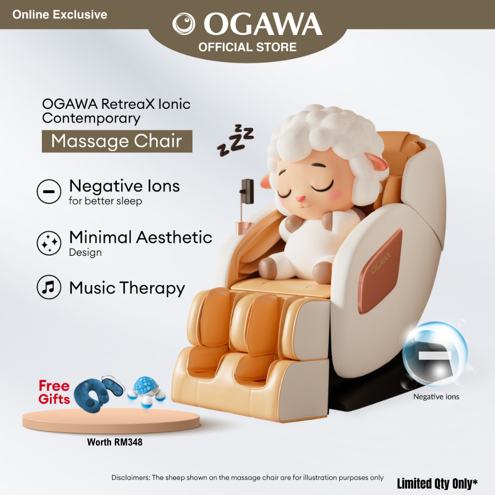 Ogawa Retreax Ionic Contemporary Massage Chair [Free Tinkle-X + Turtle ...