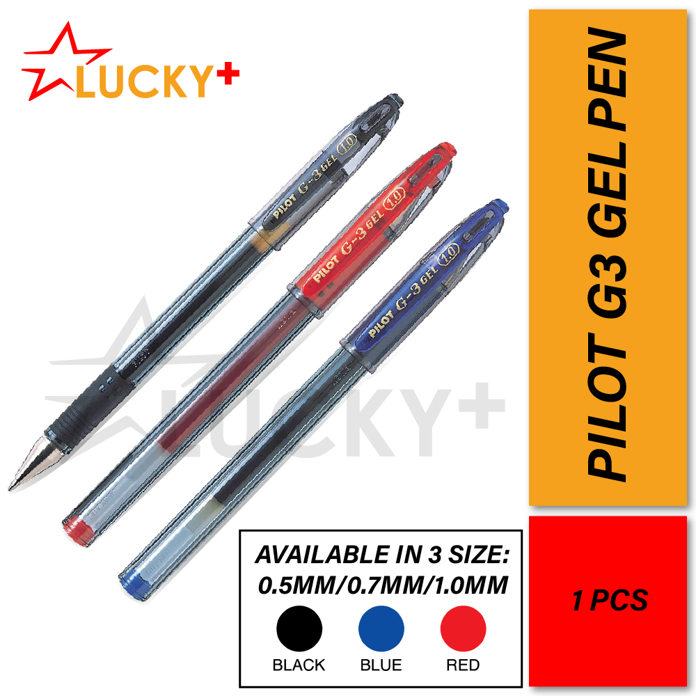 (100% Original) Pilot G3 Gel Pen (1'pcs) 0.5mm / 0.7mm / 1.0mm | Black ...