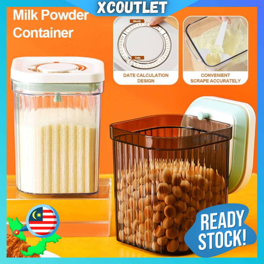 Portable 2400ml Baby Milk Powder Container with Date Airtight Milk ...