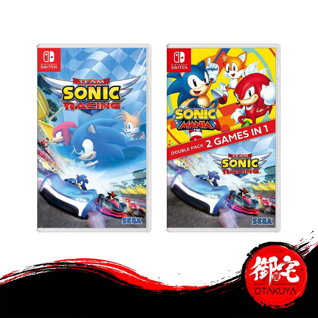 Nintendo Switch Team Sonic Racing/Sonic Mania + Team Sonic Racing Double Pack English Chinese ...