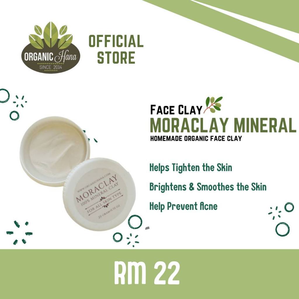 Moraclay Mineral Asli | Face Clay / Bedak sejuk | Shopee Malaysia