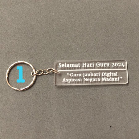 Keychain Selamat Hari Guru 2024 / Happy Teacher's Day / Cikgu Acrylic ...
