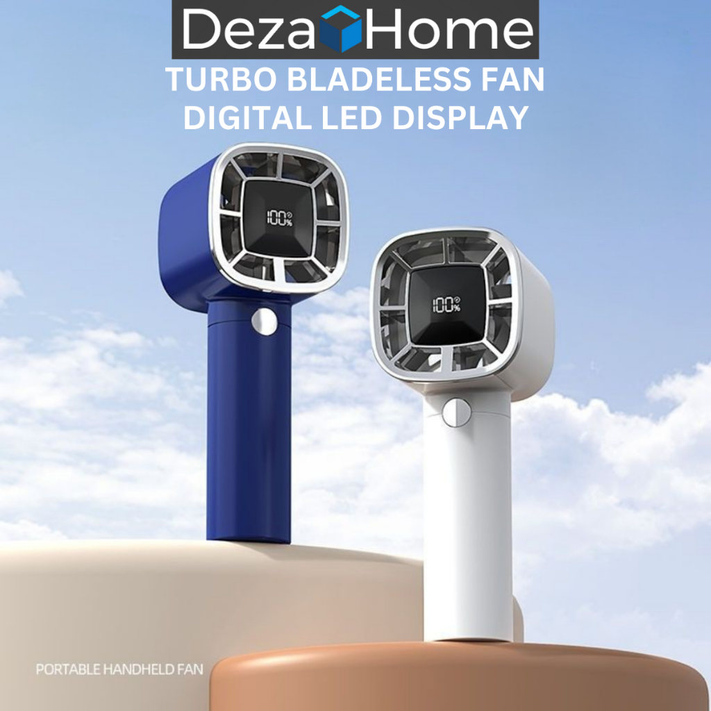 Mini Fan Portable Rechargeable Leafless Electric Fan 3 Speeds Handheld ...
