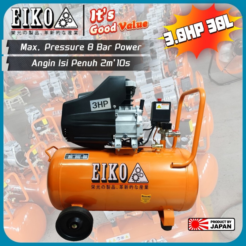 EIKO EKA-3030 3.0HP 30L Air Compressor Mesin Angin Pump Mesin Pump ...