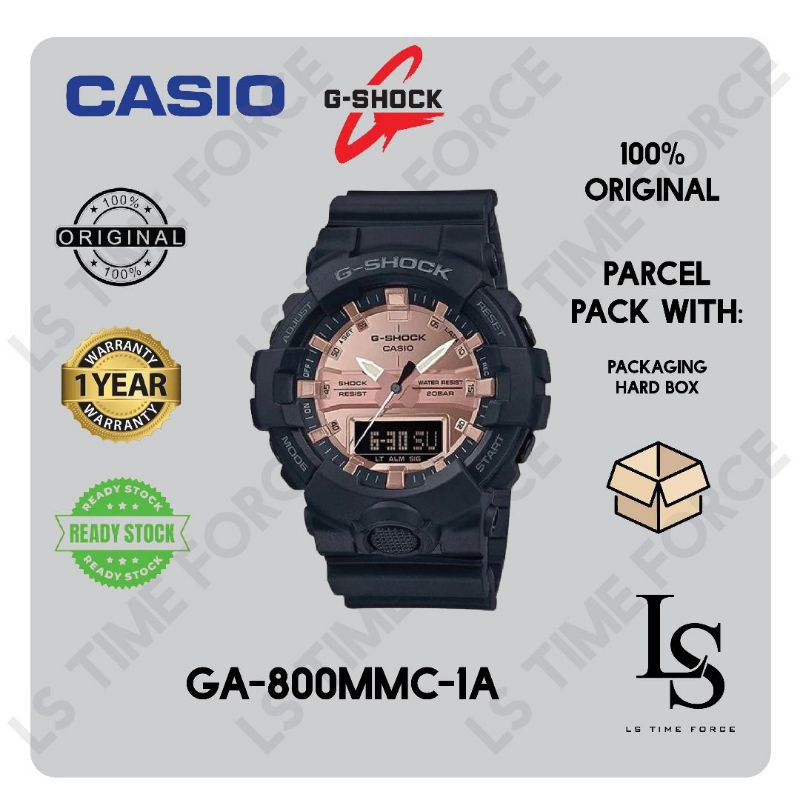 G-SHOCK ORIGINAL GA-800MMC-1A/GA-800MMC-1ADR/GA-800MMC/GA800MMC ...