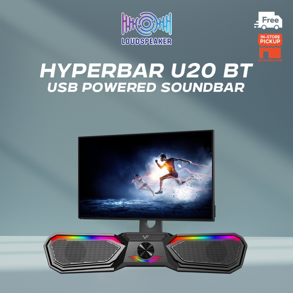Vinnfier VF Hyperbar U20 BT USB Powered Soundbar with Gaming Bluetooth ...