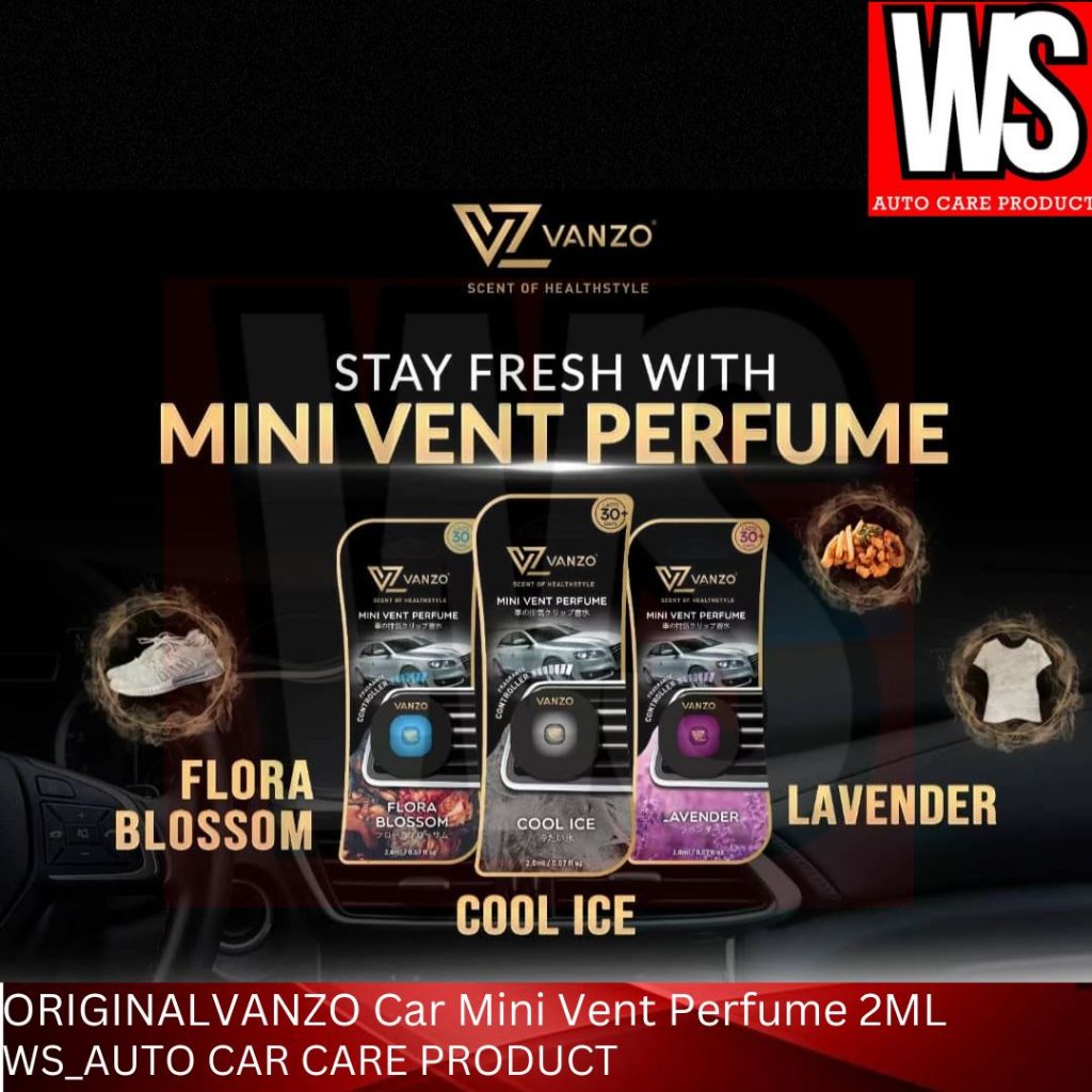 Original VANZO Car Mini Vent Perfume 2ML/PC | Shopee Malaysia