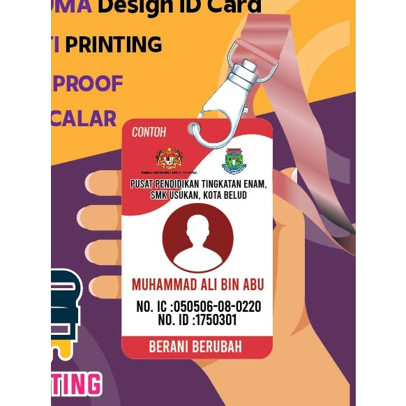 PVC ID CARD/KAD MATRIK/KAD PELAJAR/ KAD PENGAWAS/KAD PRA-UNI/MEMBER CARD | Shopee Malaysia