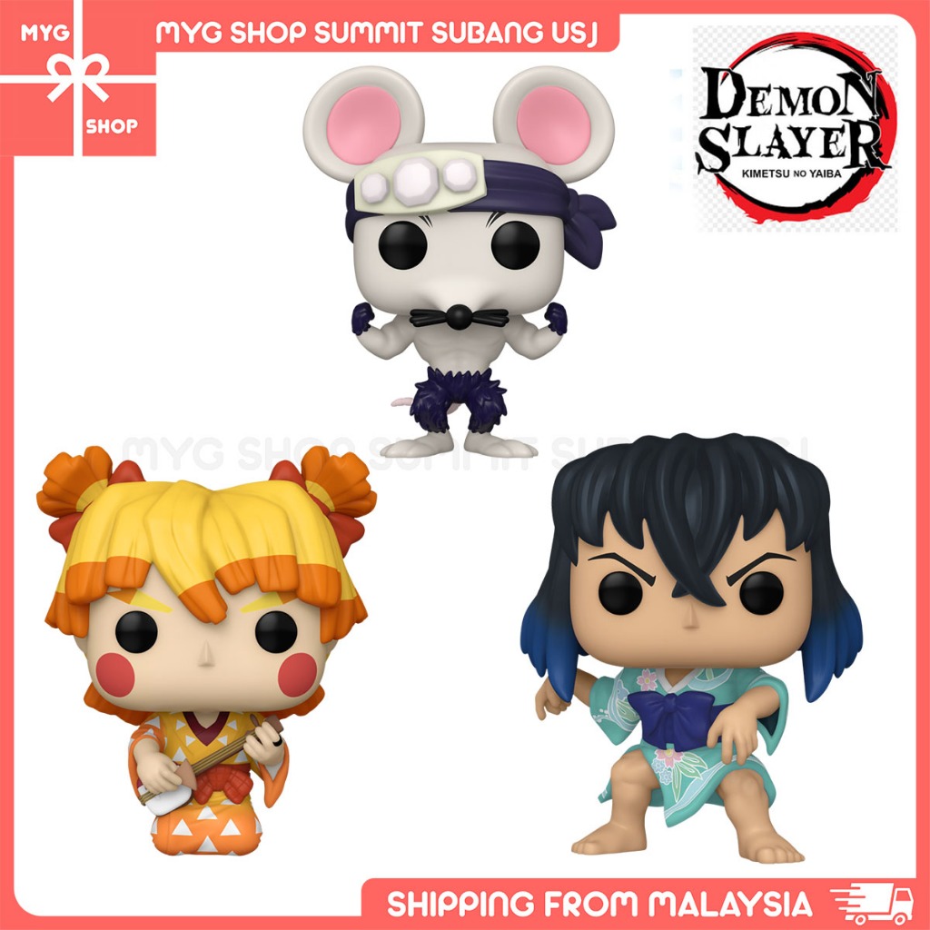 Funko Pop Zenitsu Agatsuma Inosuke Hashibira Muscle Mouse Demon Slayer ...