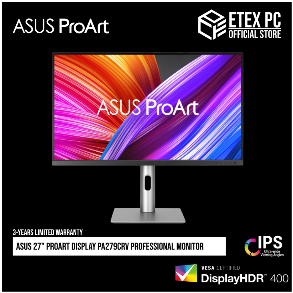 ASUS 27" ProArt Display PA279CRV Professional Monitor - ( 4K UHD / IPS / 60Hz / 5MS ) # PA279CRV ...