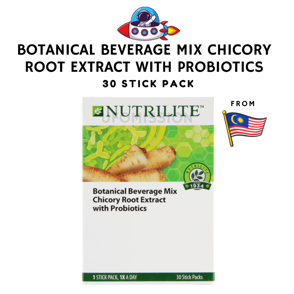 Exp 10/25 Nutrilite Botanical Beverage Mix Chicory Root Extract With Probiotics 益生菌 (1.5gx30 ...