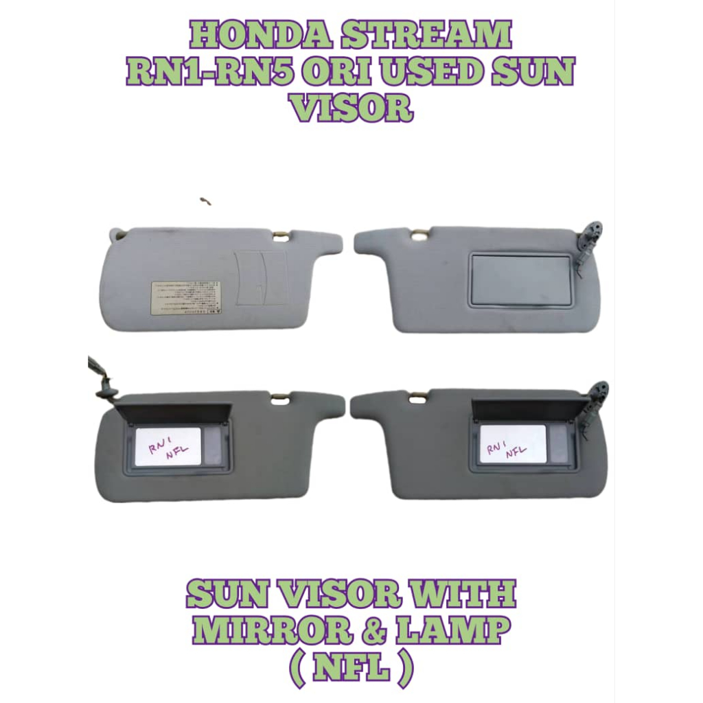 Sun Visor / Sun Shield Honda Stream RN1 RN3 RN5 2000 - 2006 Sunvisor ...