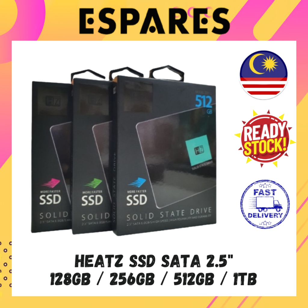 SSD HEATZ SATA 2.5" 128GB 256GB 512GB 1TB - WARRANTY 3 YEAR | Shopee ...