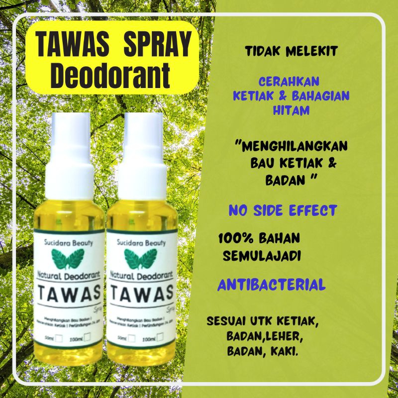 💯 ORIGINAL TAWAS Deodorant SPRAY 💥 Deodorant spray 💥 Tawas Spray Ketiak ...