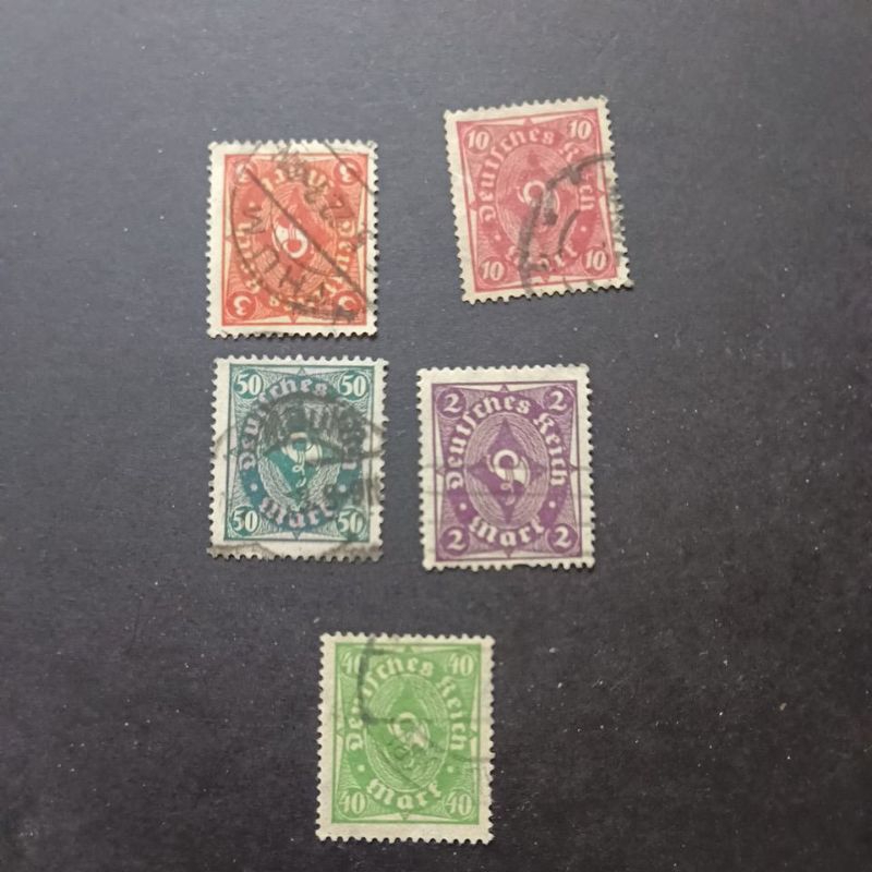 GF03 Deutsche Reich German Empire definitive stamps 5v used | Shopee ...