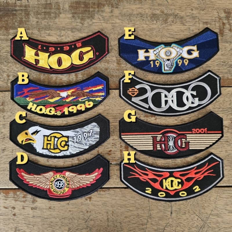 Harley Davidson [HOG] Embroidery Patches (Ready Stock) 64. | Shopee ...