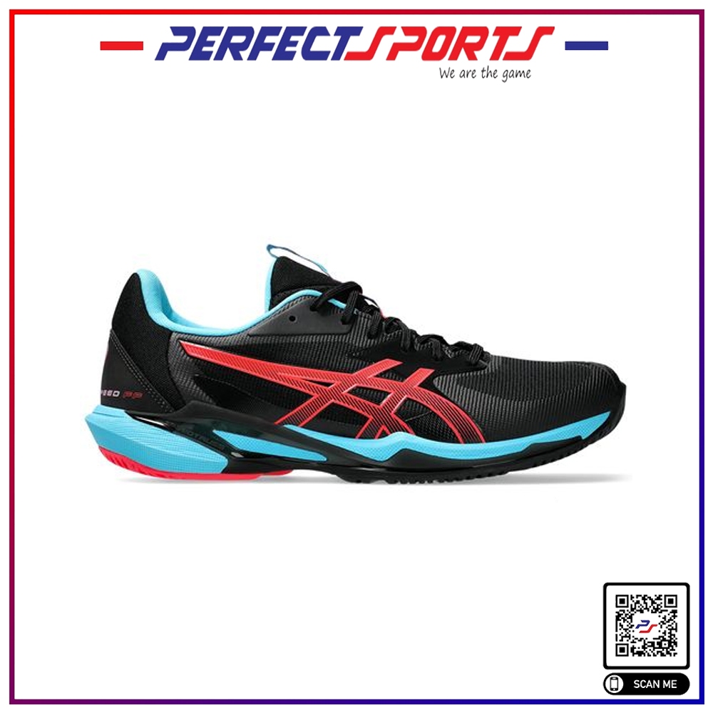 Asics Solution Speed FF 3 LE Mens Tennis Shoe Black/Blue/Red | Shopee ...