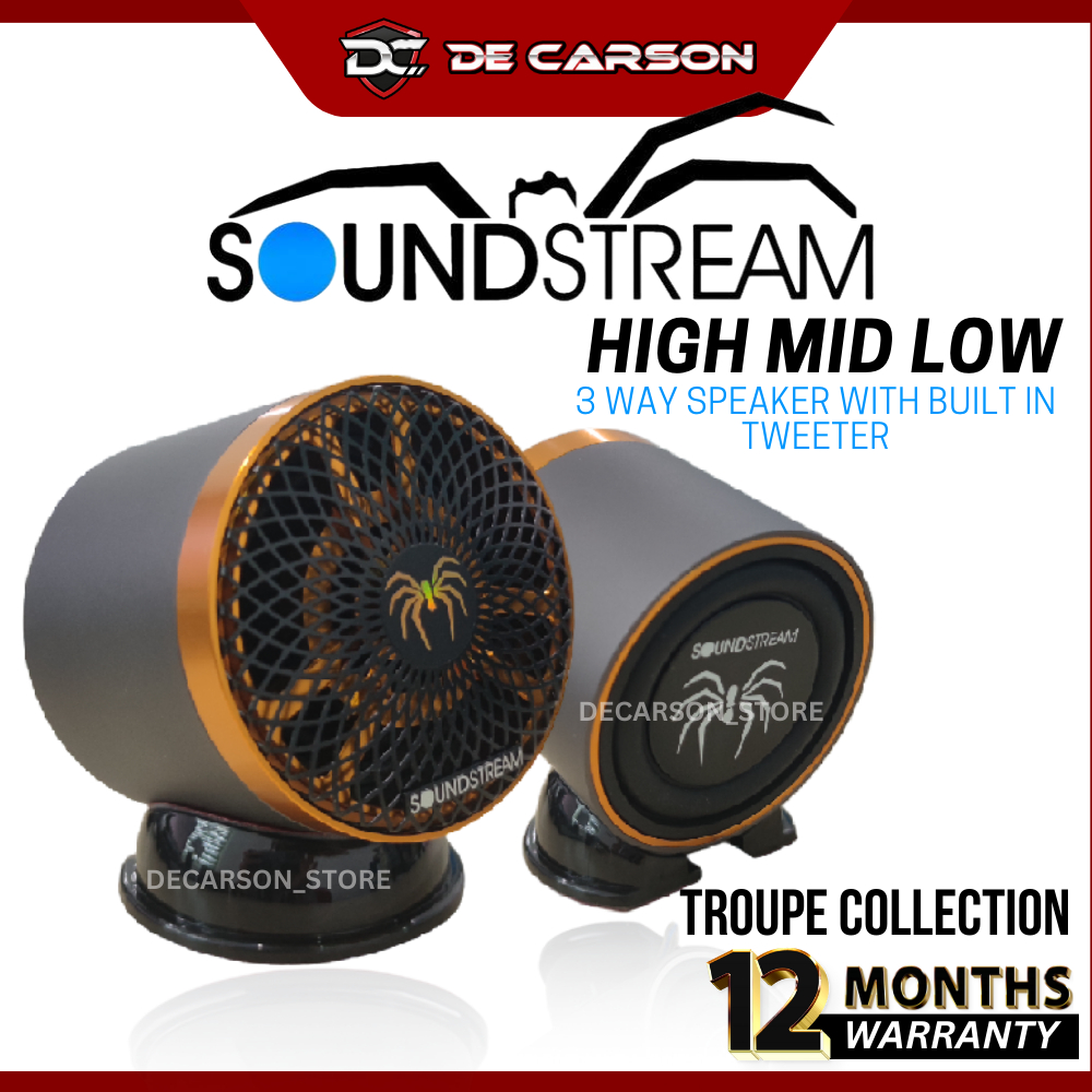 SOUNDSTREAM Tweeter TROUPE COLLECTION TR.253P 2.5" 3Way Speaker with ...