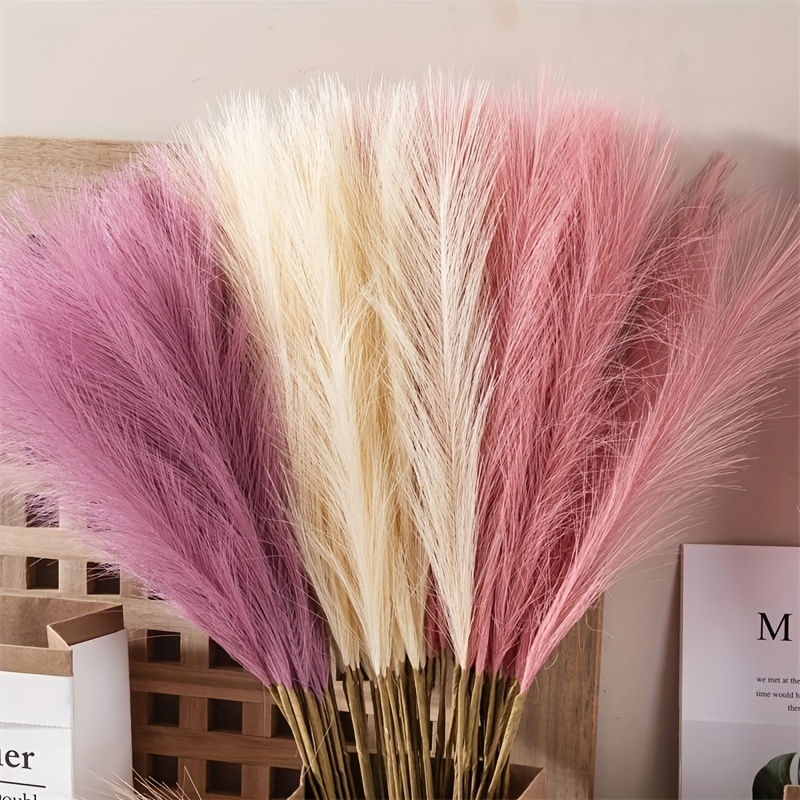 55cm/pcs Pampas Grass Artificial Tall Pampas Grass Decor, Faux Pampas ...