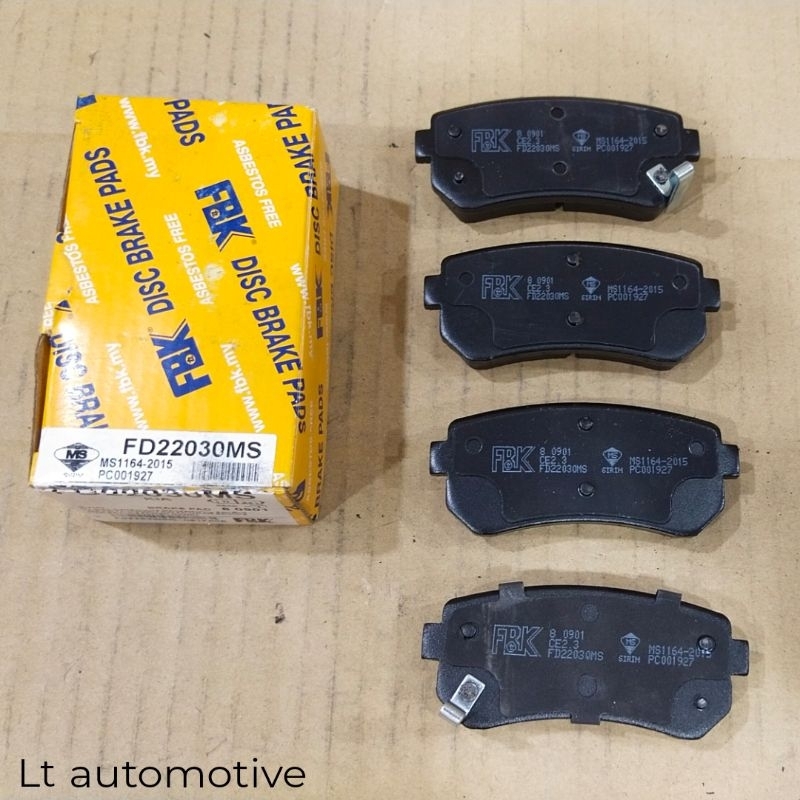 FD23030MS Hyundai i10 FRONT brake pad with SHIMS (FBK Brand) | Shopee ...