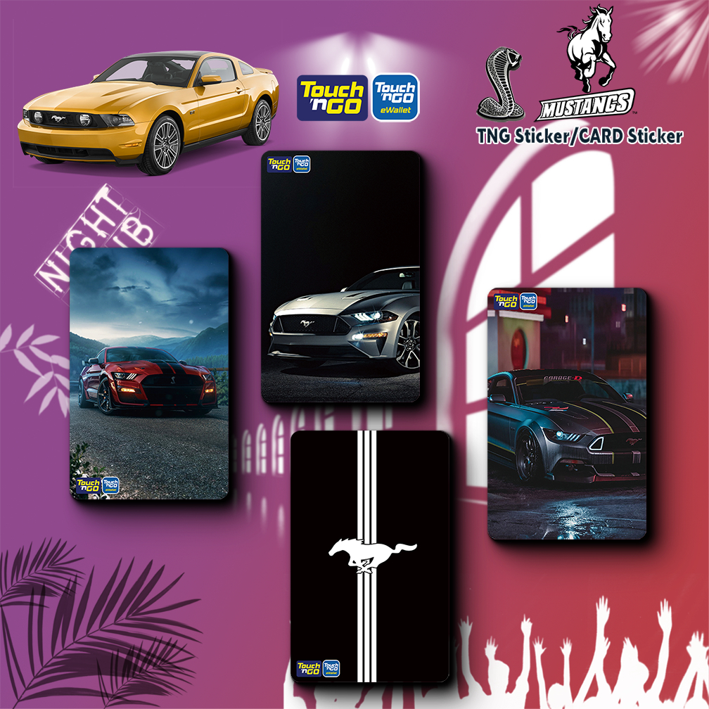 Mustang TNG Pelekat - Tng Touch N Go/Bank kad pelekat pelindung (Beli 4 ...