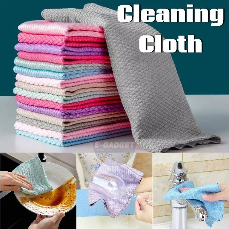 CLEANING CLOTH DISH CLOTH HIGH ABSORBENT CLEANING KITCHEN RAGS ...