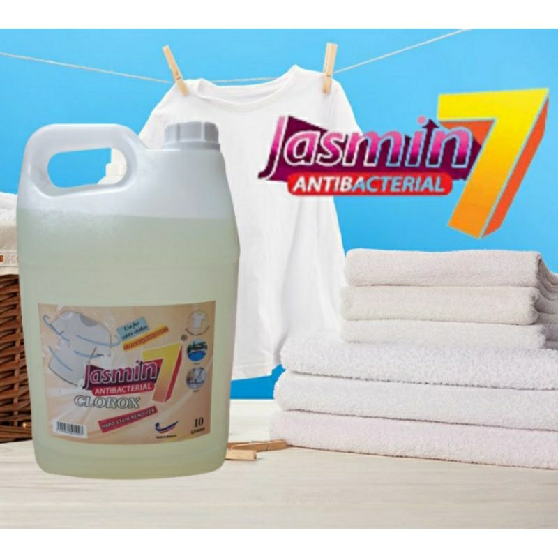 CLOROX | CECAIR BAHAN PELUNTUR | JASMIN 7 | 10L | DISINFECTING BLEACH ...