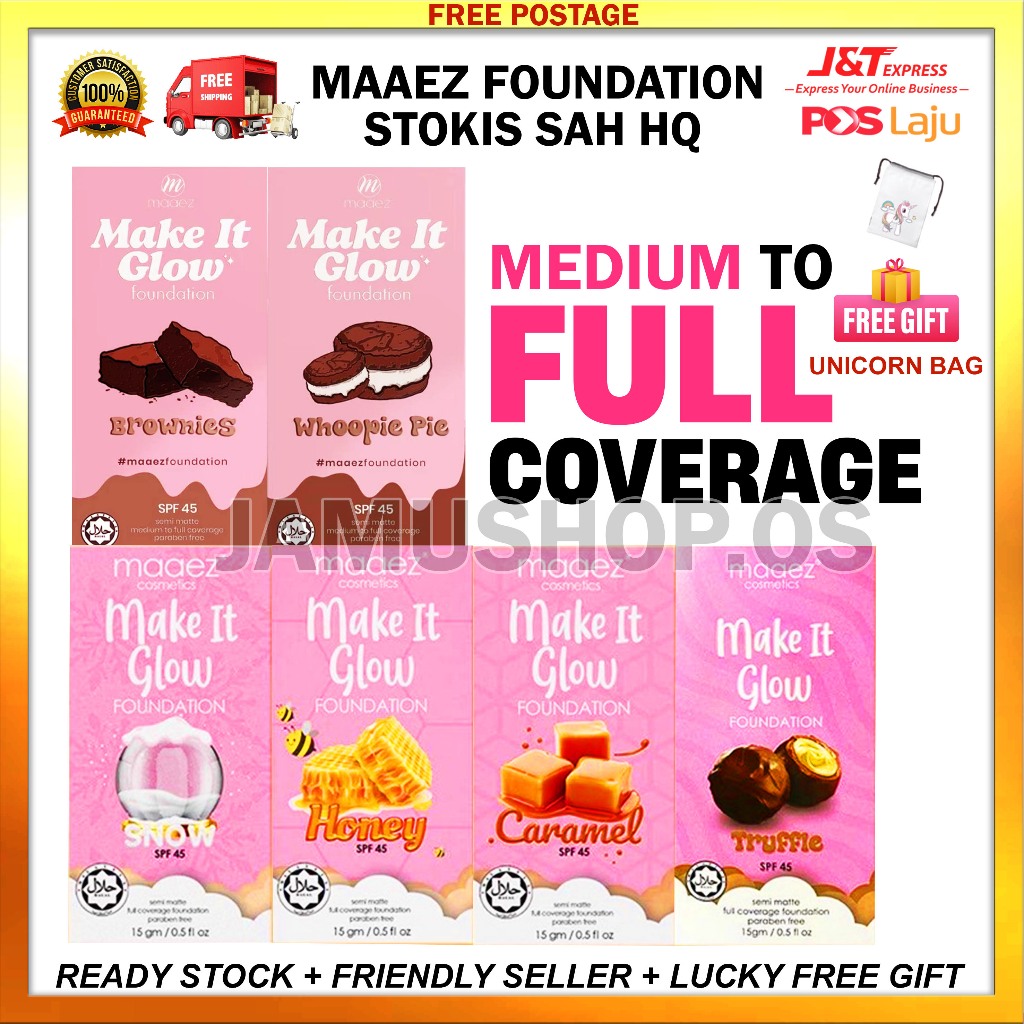 Maaez Foundation Make It Glow by Maaez Cosmetics [READY STOCK] | Shopee ...