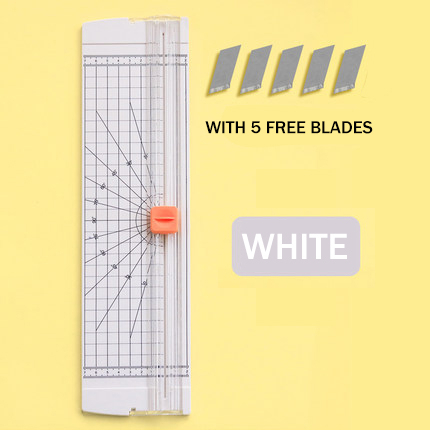 QUAFF Paper Cutter Plastic Based / Sliding Cutter / Paper Trimmer A4 ...