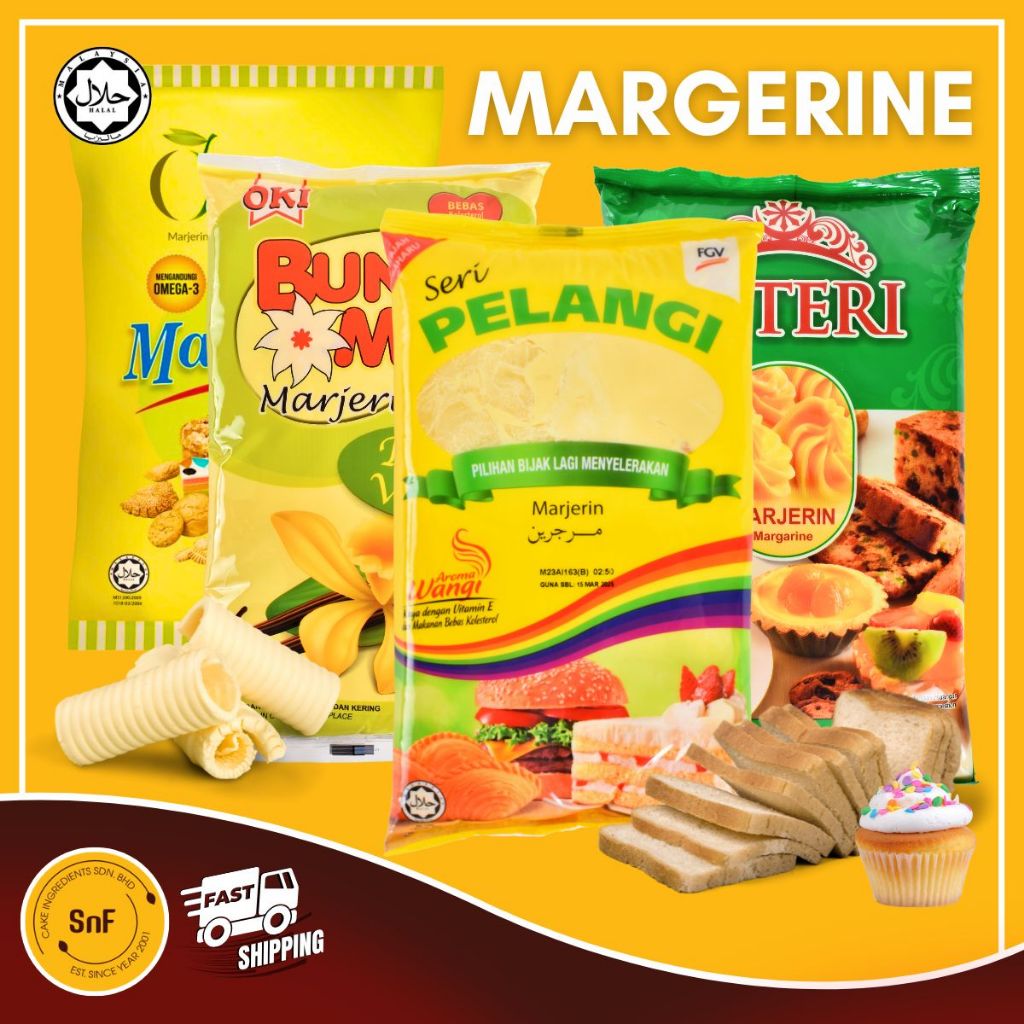 FGV Seri Pelangi Margerine Marjerin Cap Bunga Mas Perisa Vanila Cap ...