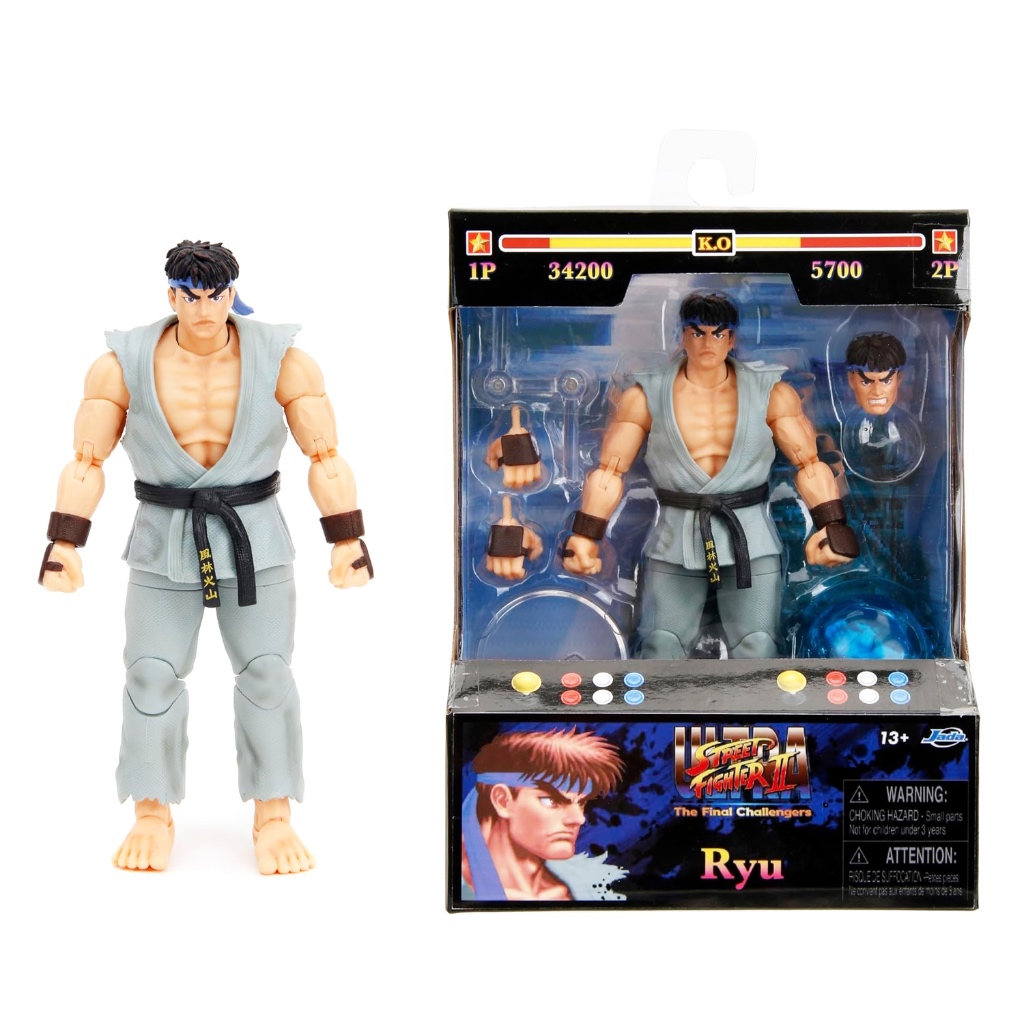 Jada Toys Ultra Street Fighters 2 II 6" Action Figures Figurines - Ryu / Fei Long / Chun-Li ...