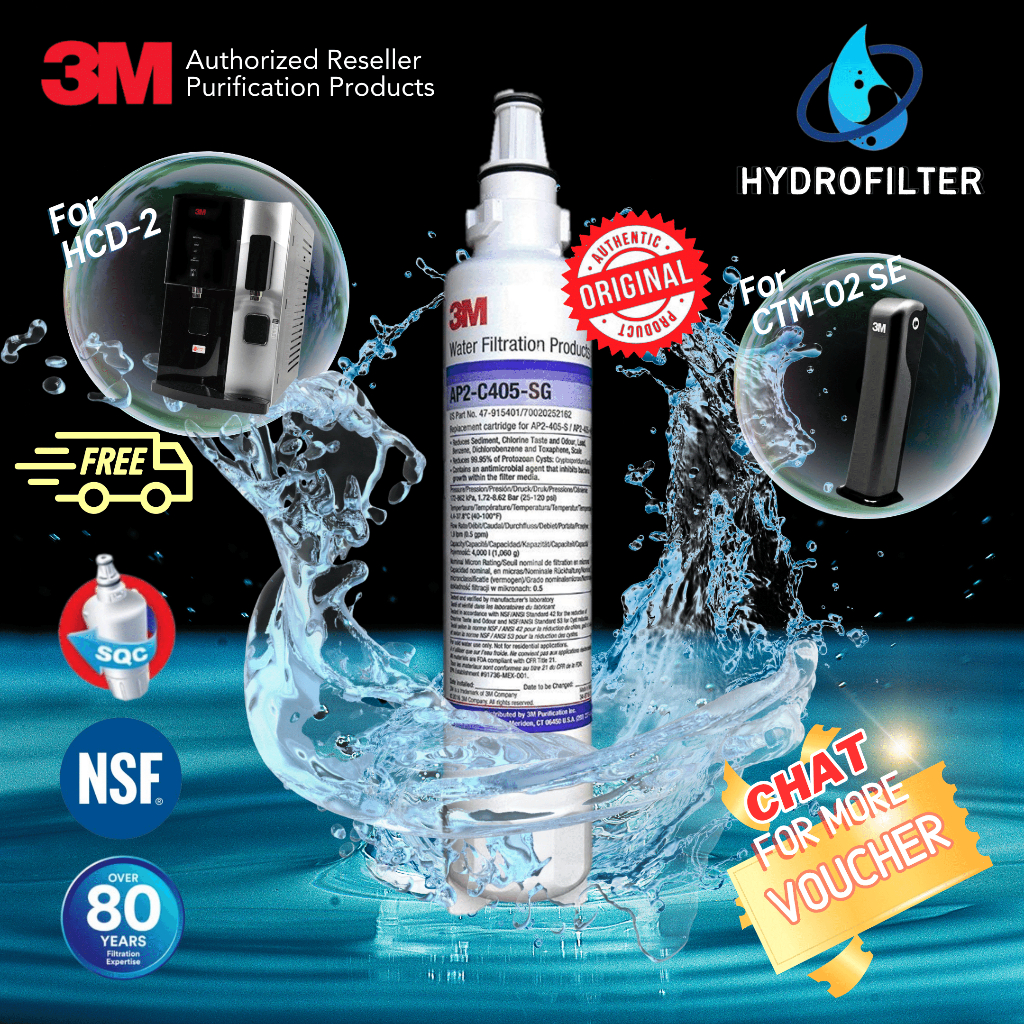 3M™ Replacement Cartridge AP2-C405-SG (for HCD-2 Dispenser/ CTM-01 SE)/ Direct Drinking Water ...