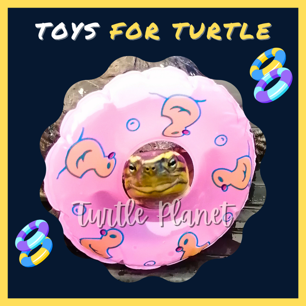 Float Toy Yellow Duck for Turtle Pelampung Itik Mainan Turtle Toy ...