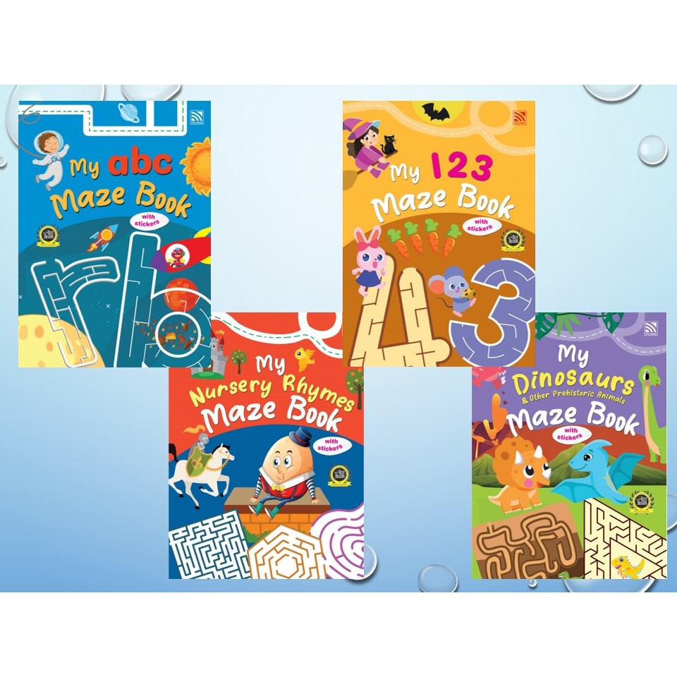 My abc Maze Book / My 123 Maze Book / My Nursery Rhymes Maze Book / My ...