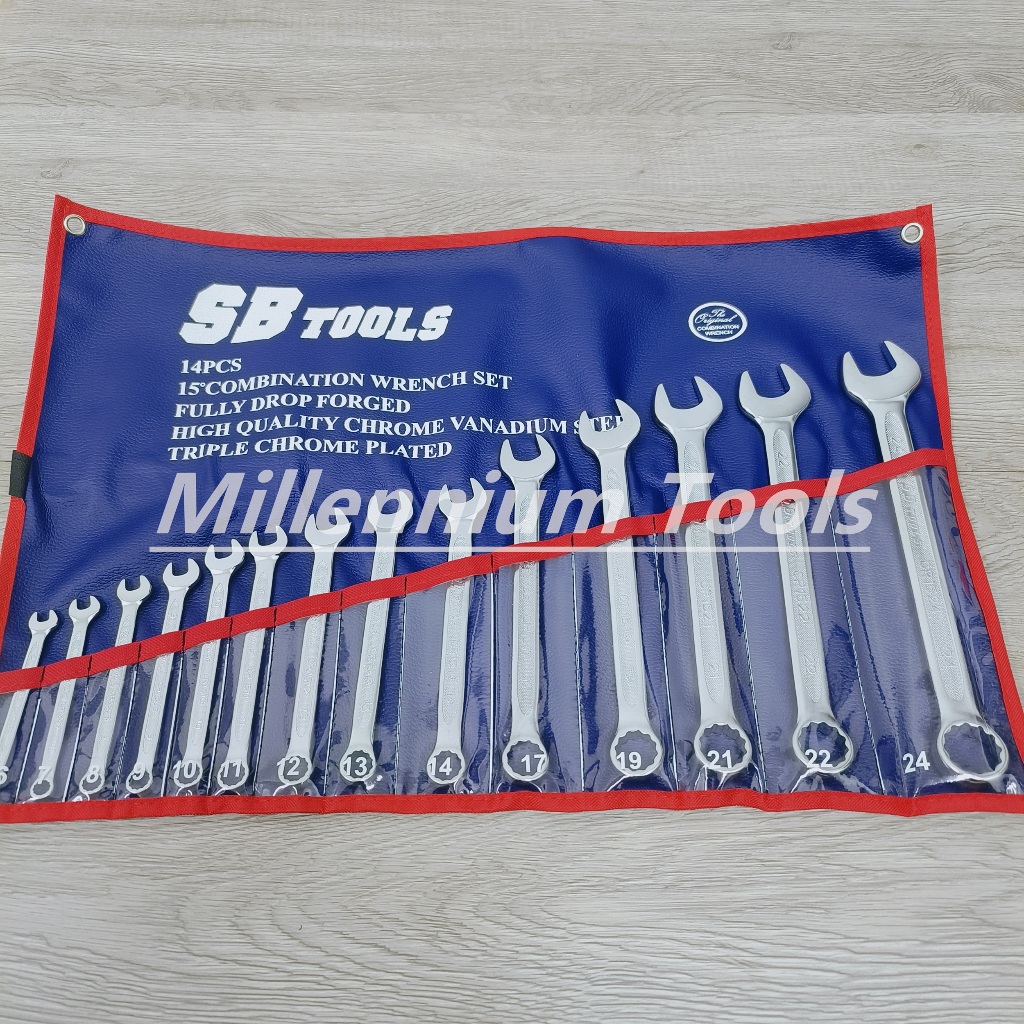 SB TOOLS 14Pcs Combination Wrench Set | Spanner Set | Common Ring Set ...