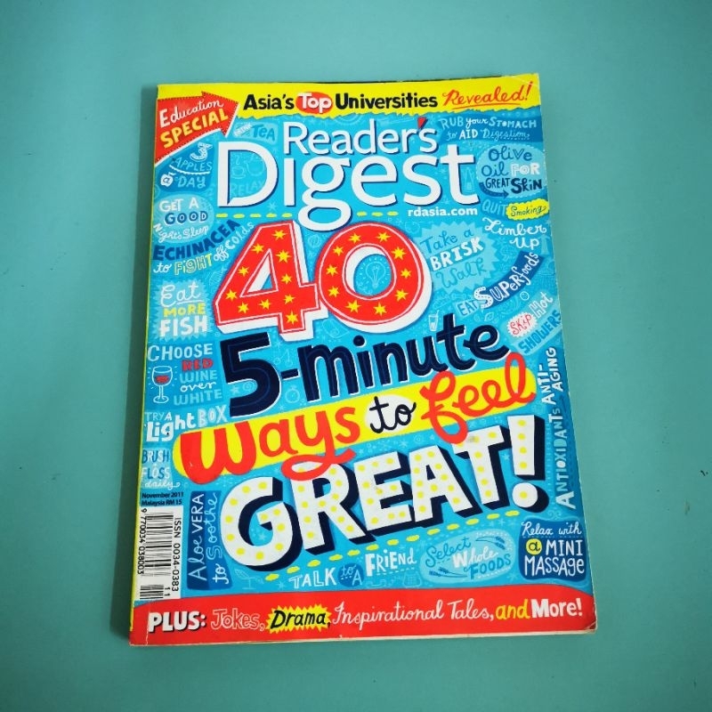 Reader's Digest Magazine November 2011 | Shopee Malaysia
