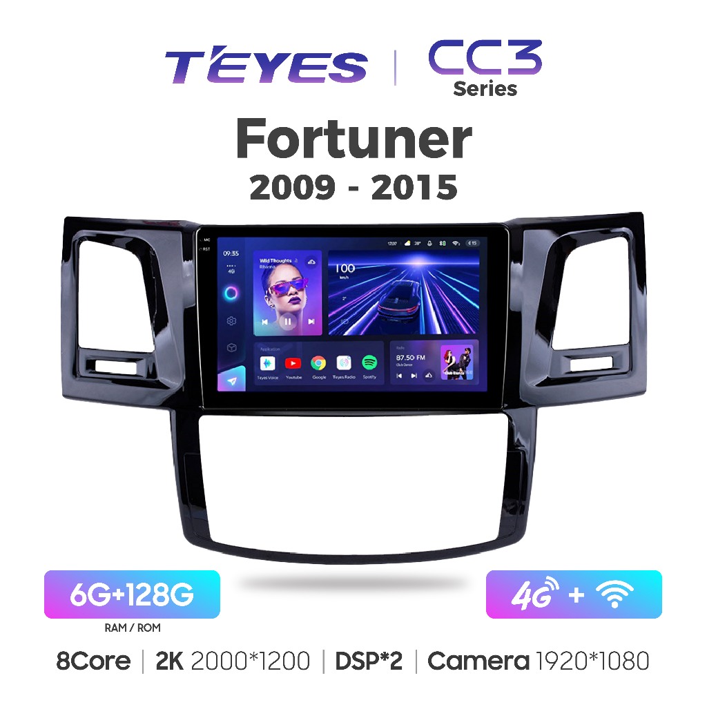 TEYES CC3 Series Toyota Fortuner 2009-2015 Android Car Player 9" | Shopee Malaysia