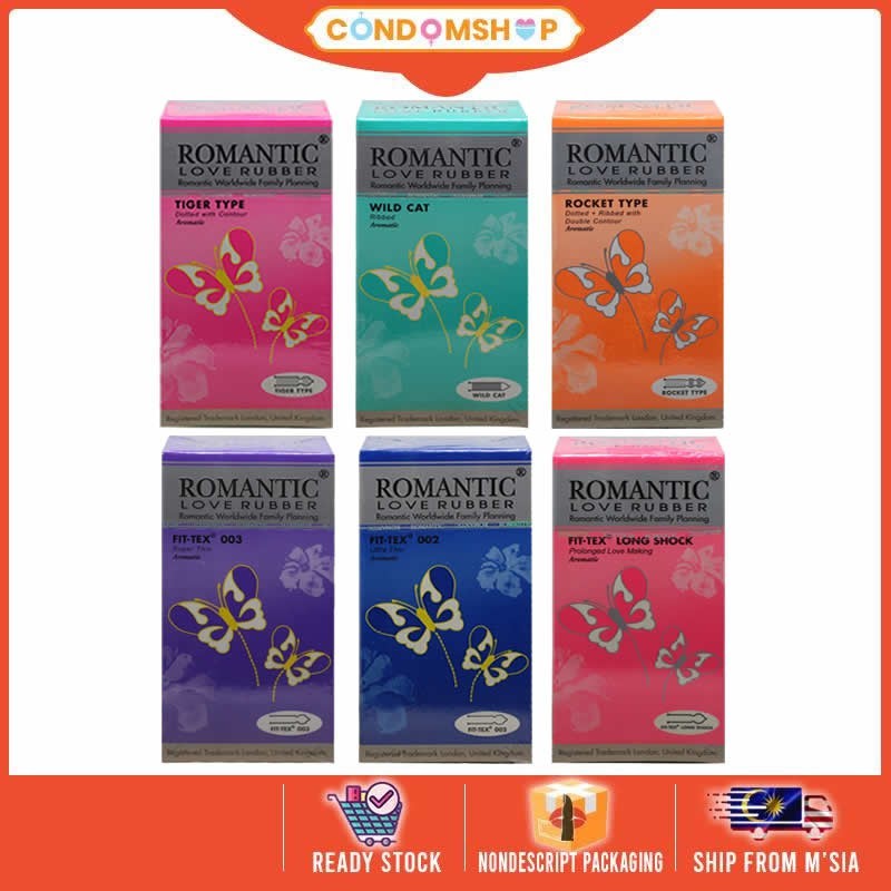 Durex Condom Kondom Romantic Long Shock Condom, 002, 003, Tiger, Rocket ...