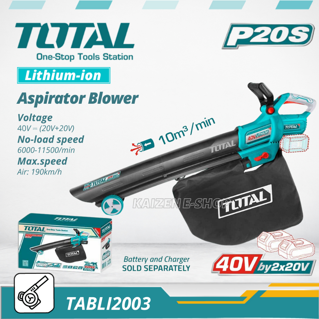 TOTAL TABLI2003 Li-ion (20V+20V) Aspirator Blower | Shopee Malaysia