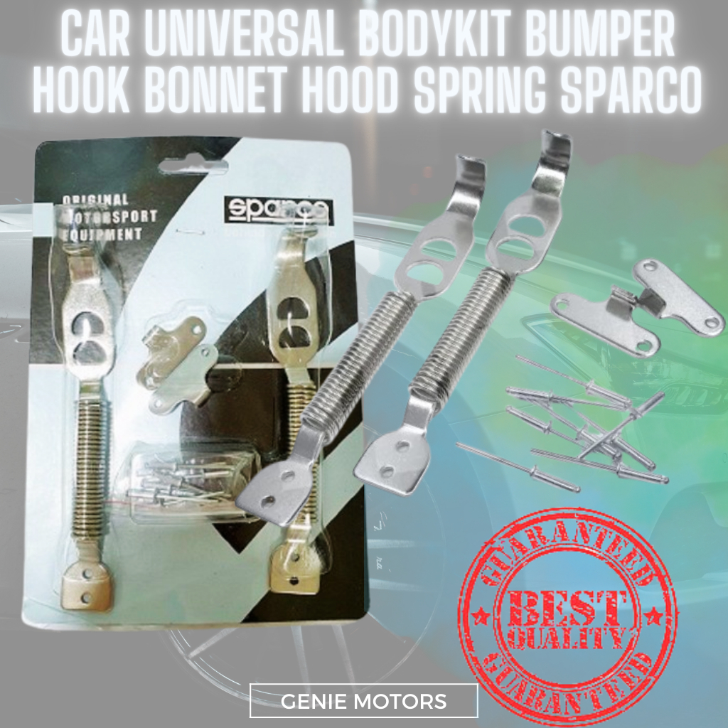 CAR UNIVERSAL BODYKIT BUMPER HOOK BONNET HOOD SPRING SPARCO | Shopee ...