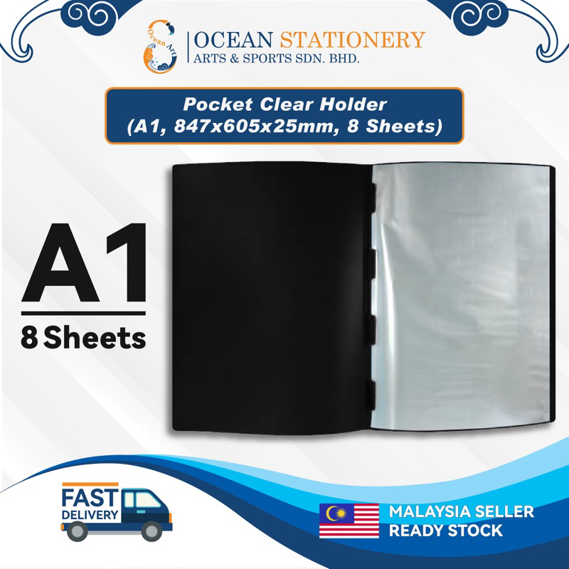 A1 size Pocket Clear Holder，8sheets | Shopee Malaysia
