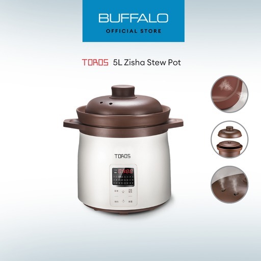 [Official Store] Buffalo Toros 5L Zisha Stew Cooker KWT04 | Shopee Malaysia