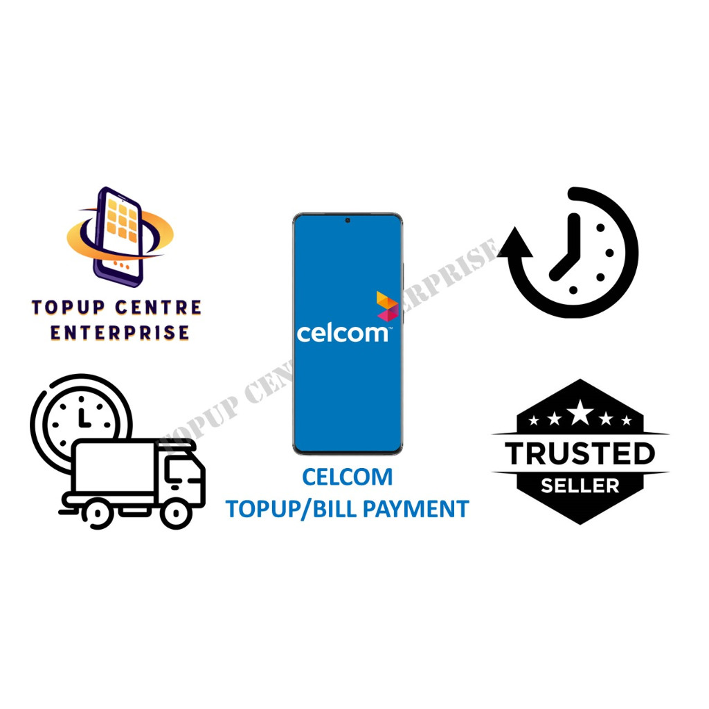 Celcom Prepaid Topup/Postpaid Pay Bill **No Voucher** | Shopee Malaysia