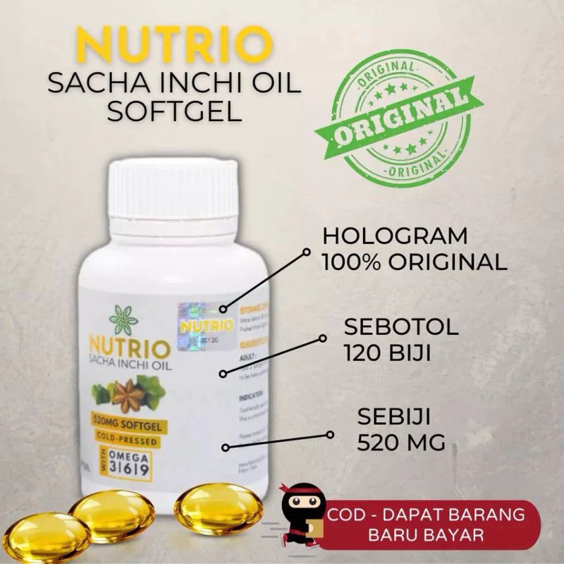 Nutrio Sacha Inchi Oil (120 Biji) | Shopee Malaysia
