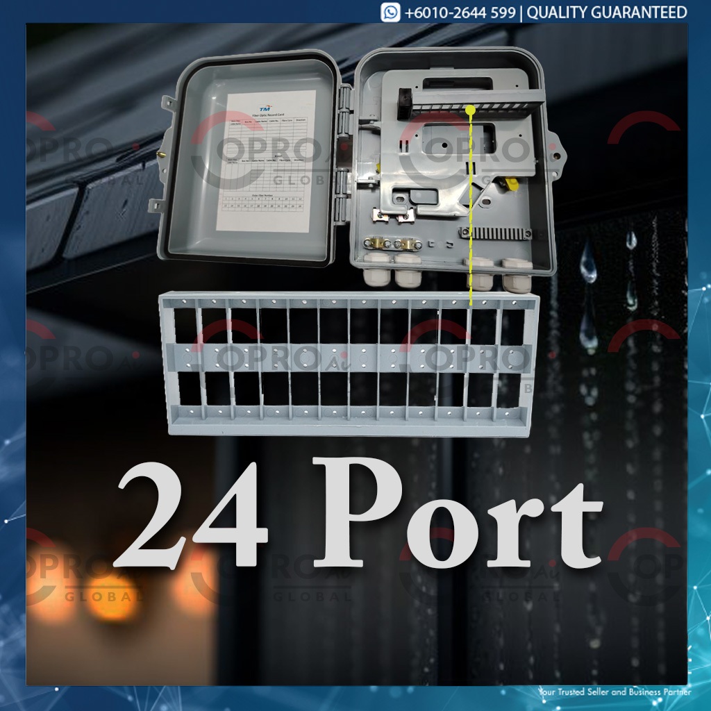 24 Port Fiber Optic FTTH Termination Box (FTB) / Distribution Box ...